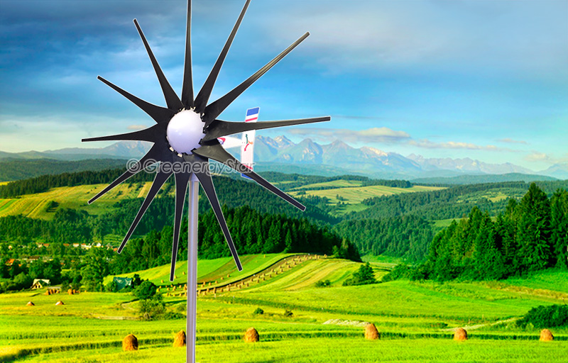 3200 W WindZilla PMA 12V AC 12 Blade Wind Turbine Generator+ 225A Slip ...